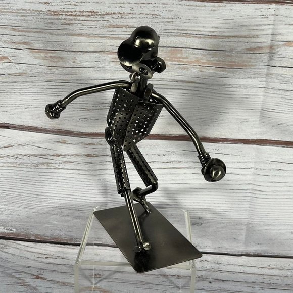 Nuts & Bolts | Accents | Nuts And Bolts Standing Metal Art Baseball ...